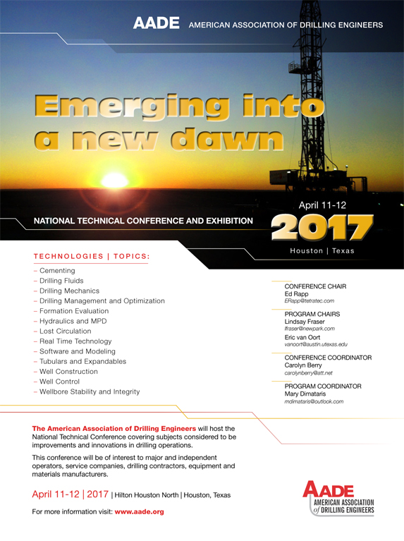 AADE 2017 CONFERENCE